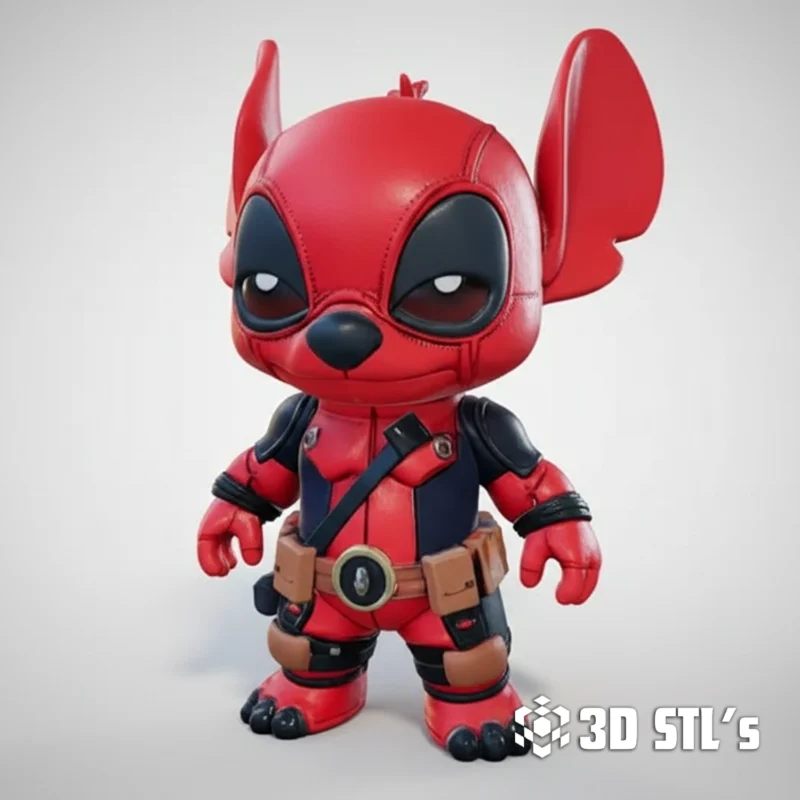 Epic Deadpool Stitch STL File 3D Print Model - 3D STLs
