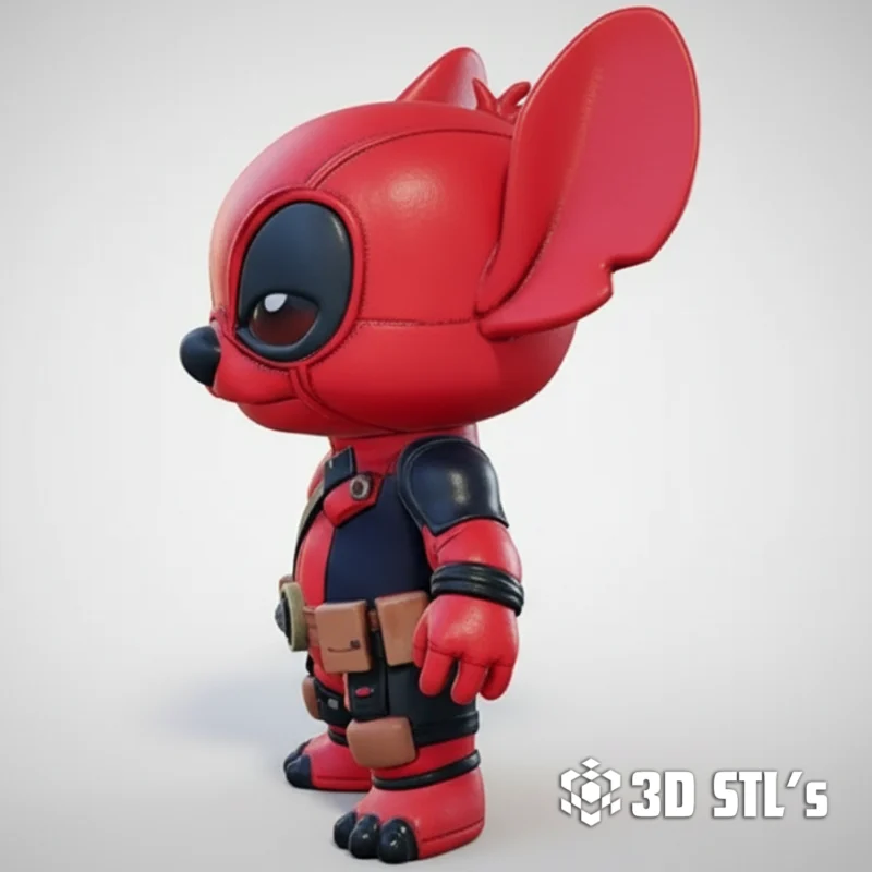 Epic Deadpool Stitch STL File 3D Print Model - 3D STLs