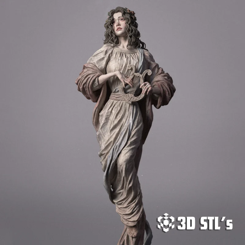 Female Muse STL File 3D Print Model - 3D STLs