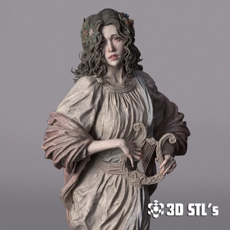 Female Muse STL File 3D Print Model - 3D STLs