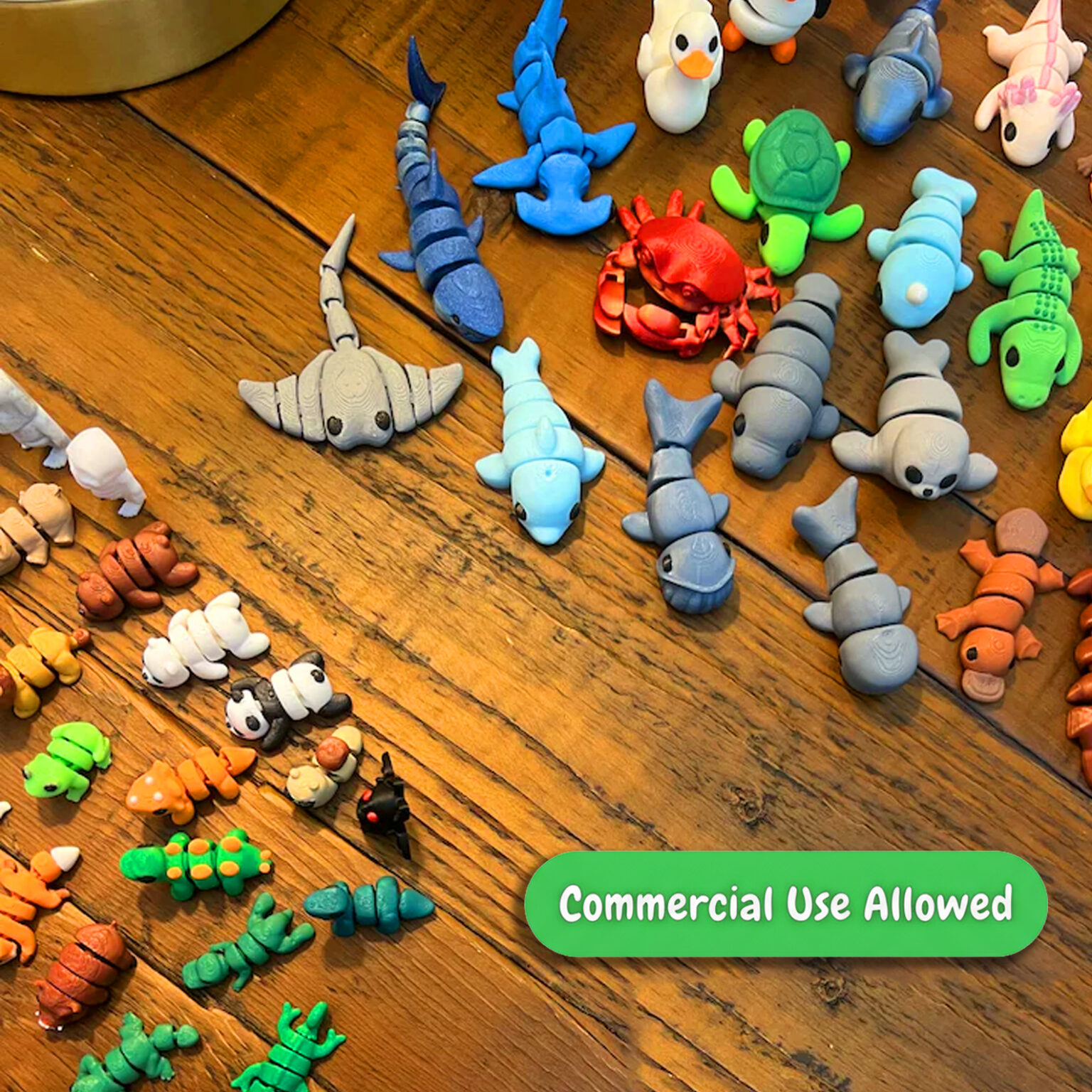 Mini Animals Flexi Pack Articulated 3D Print Fidget Toys STL Bundle ...