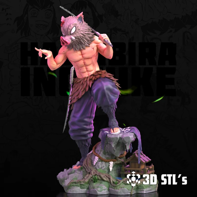 Inosuke Hashibira STL File 3D Print epic Model - 3D STLs
