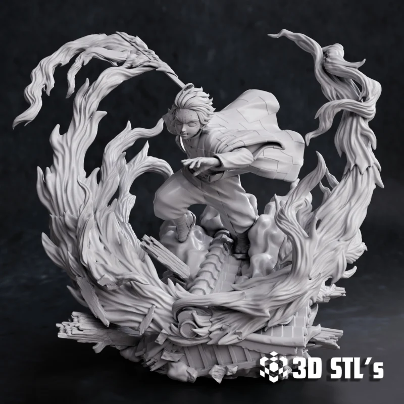 Best Tanjiro Demon Slayer STL File 3D Print Model - 3D STLs