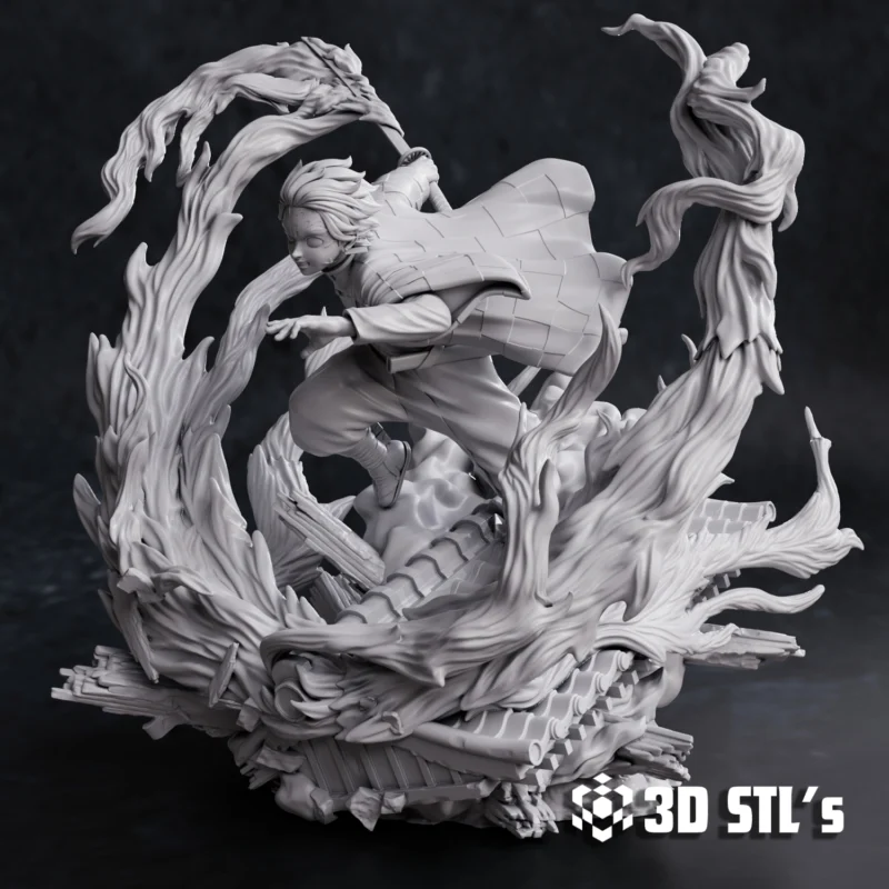 Best Tanjiro Demon Slayer STL File 3D Print Model - 3D STLs