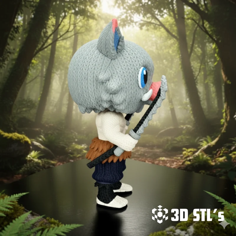 Inosuke Knitted 3MF File 3D Print Epic Model