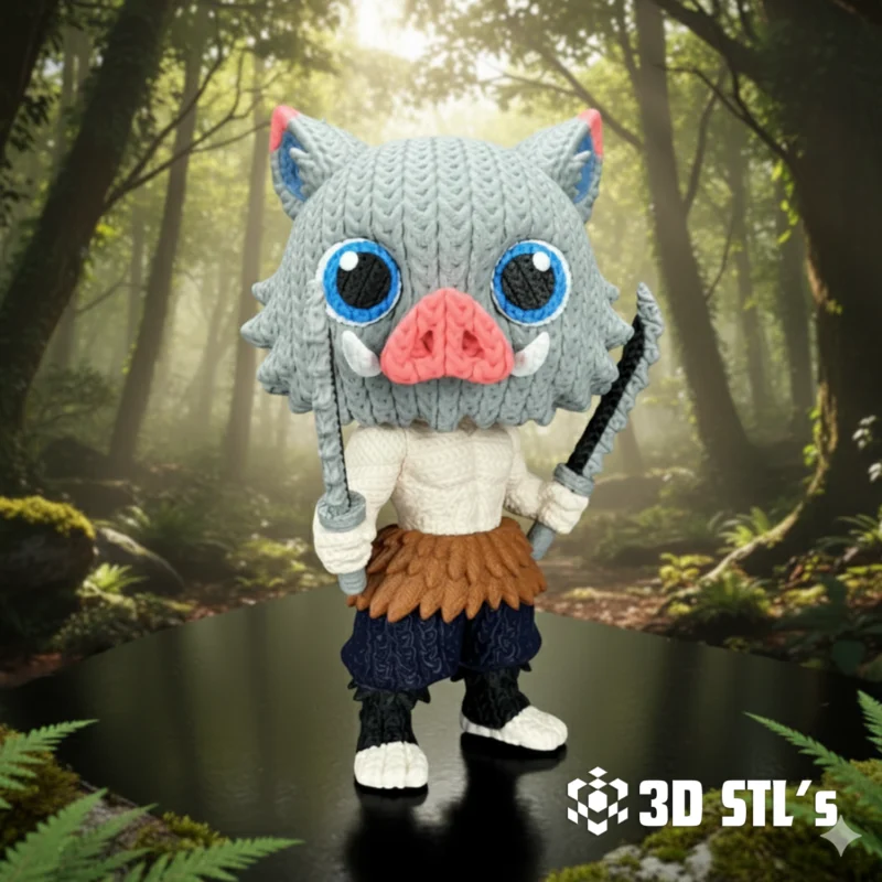 Inosuke Knitted 3MF File 3D Print Epic Model