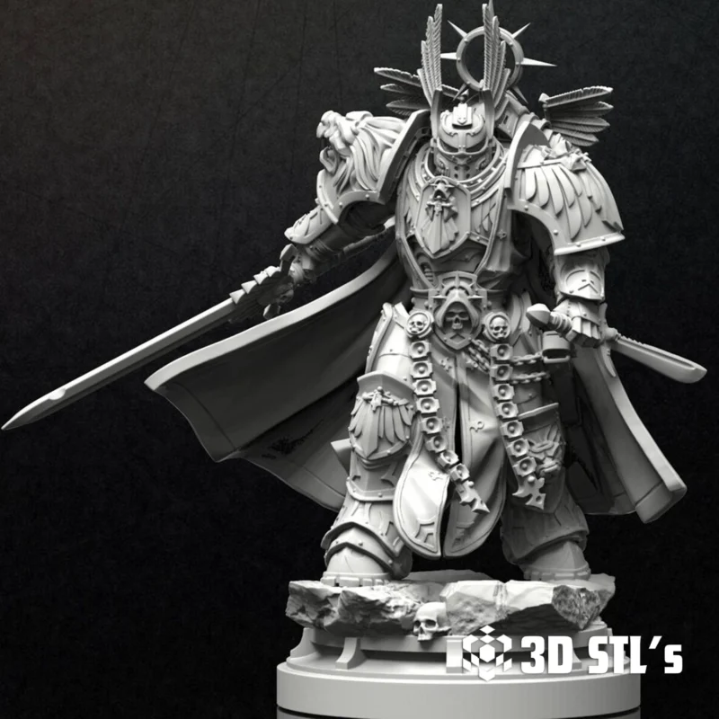 Paladin Lion El Johnson Warhammer STL File 3D Print Epic Model - 3D STLs
