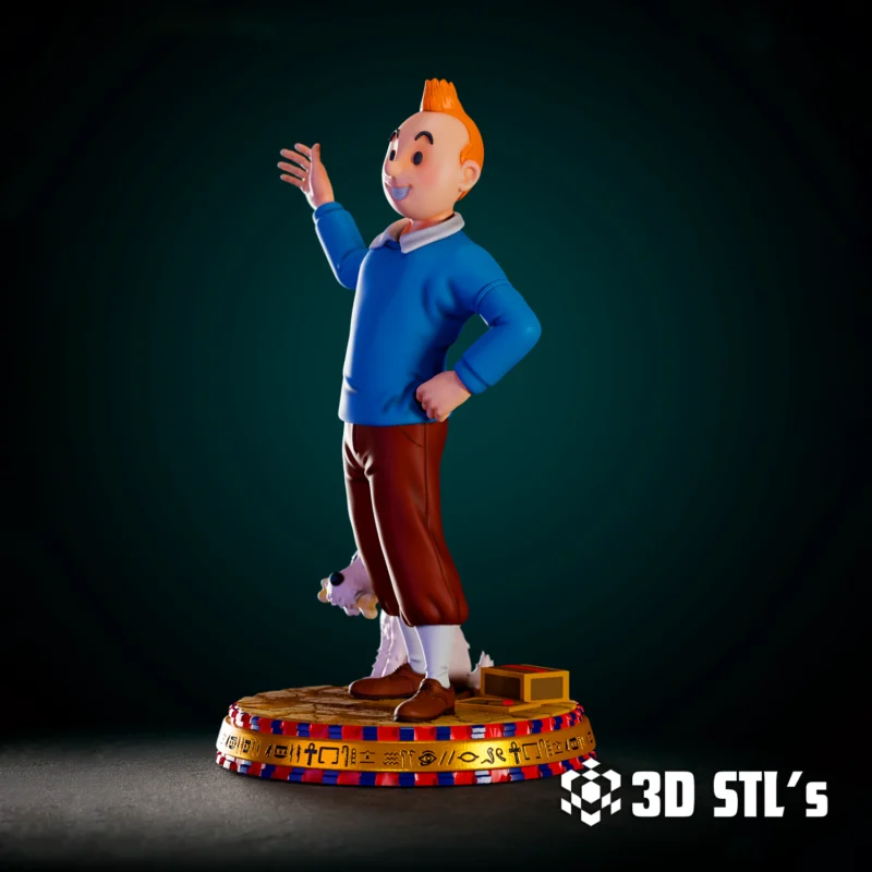 Tintin STL File 3D Print Epic Model - 3D STLs