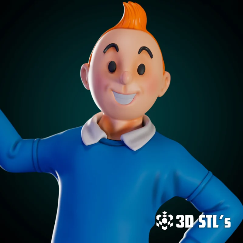 Tintin STL File 3D Print Epic Model - 3D STLs