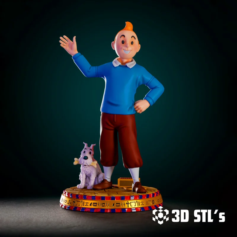 Tintin STL File 3D Print Epic Model - 3D STLs