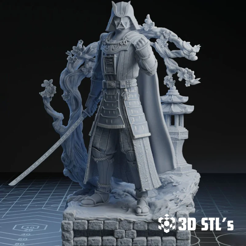 Darth Vader Samurai STL File 3D Print Epic Model - 3D STLs