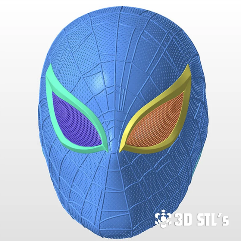 Spider Man Peter Parker Helmet STL File 3D Print Epic Model - 3D STLs