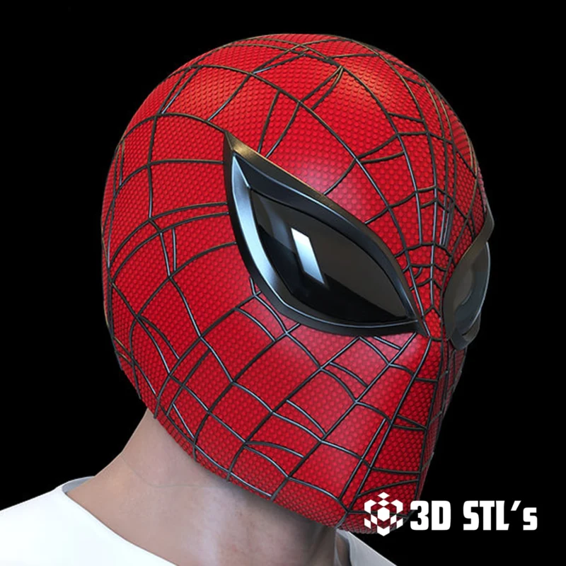 Spider Man Peter Parker Helmet STL File 3D Print Epic Model - 3D STLs