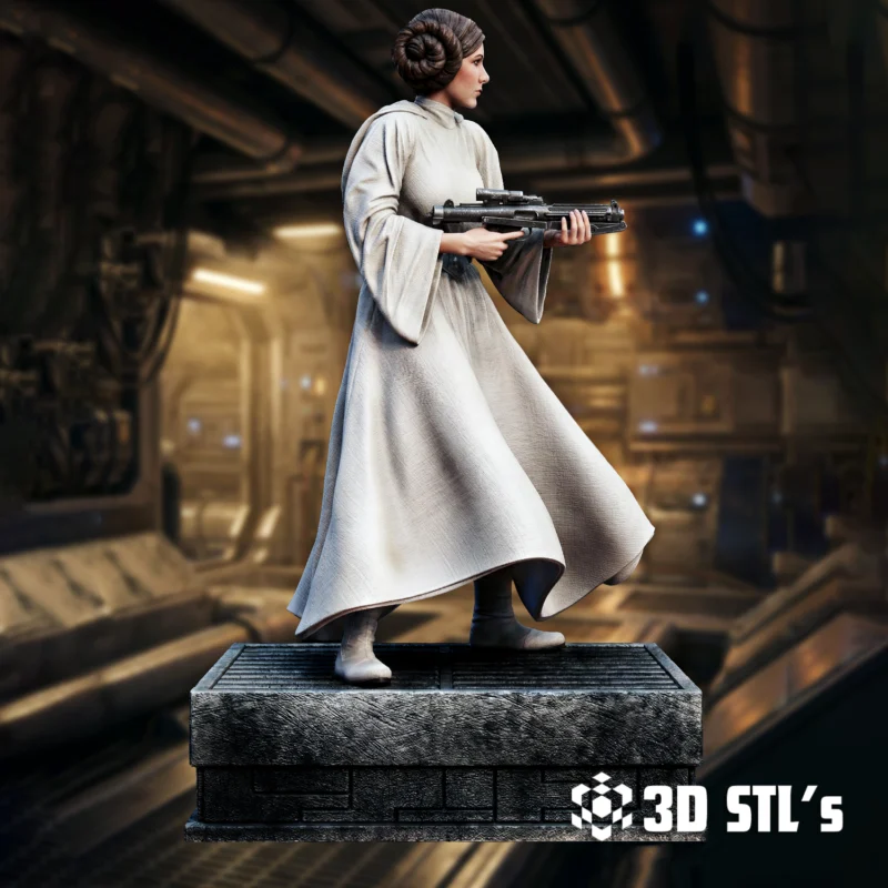 Leia Organa STL 3D Printing Epic Model - 3D STLs