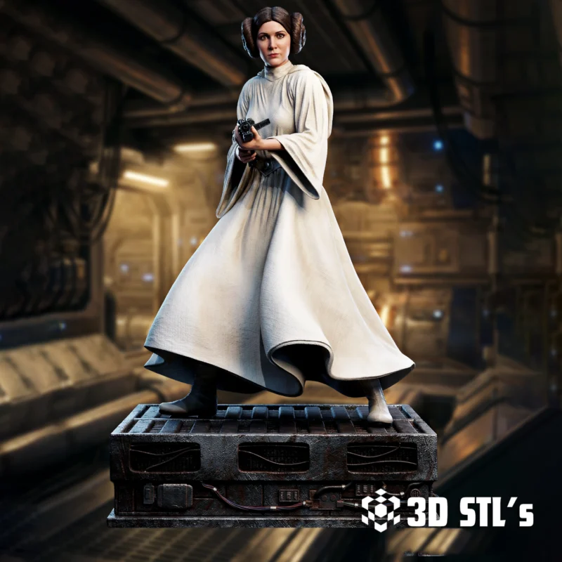 Leia Organa STL 3D Printing Epic Model - 3D STLs